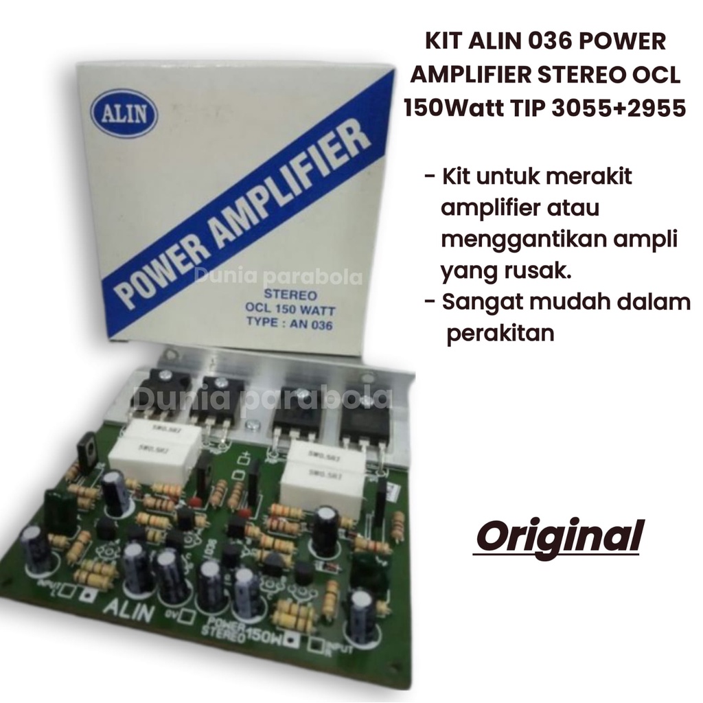 Jual Kit power amplifier stereo ocl 150 watt Alin 036 | Shopee Indonesia