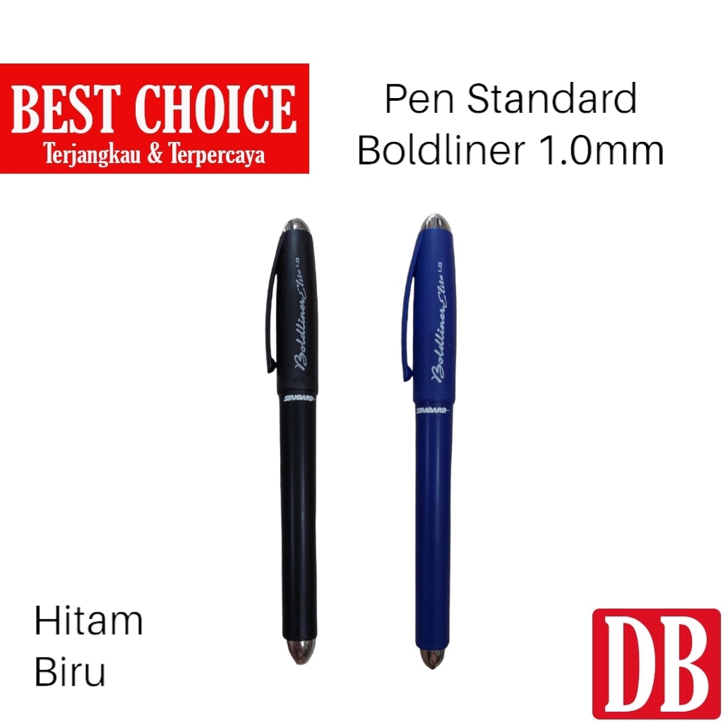 Jual Pulpen/Signature pen Standard Boldliner Elite 1.0 mm Hitam/Biru ...