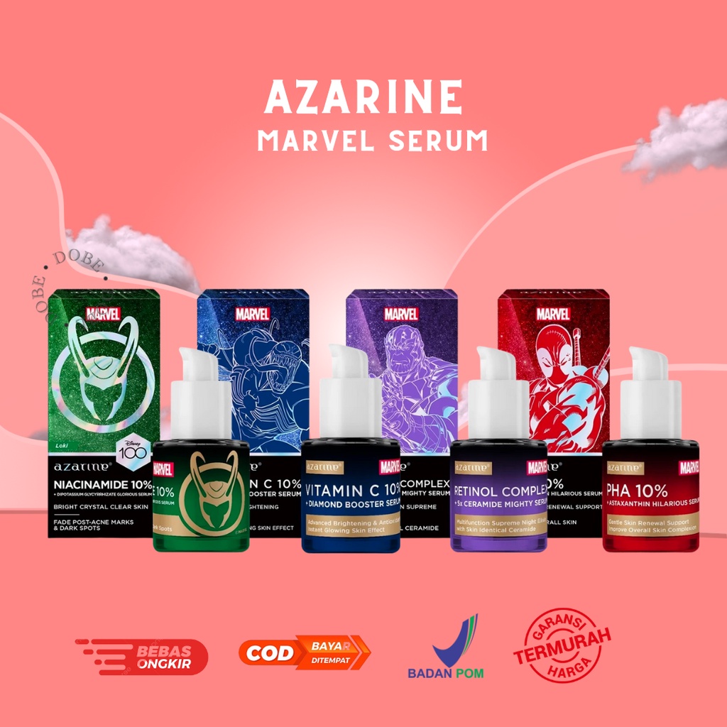 Jual AZARINE MARVEL - Niacinamide 10% Serum - PHA 10% Serum - Retinol ...