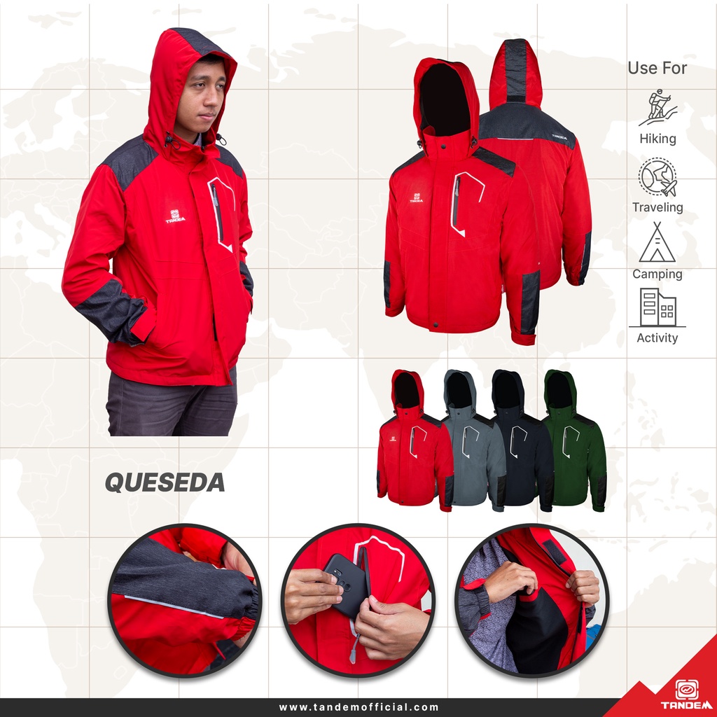 Jual JACKET TANDEM QUESADA Jaket Pendaki Gunung Winter Waterproof ...