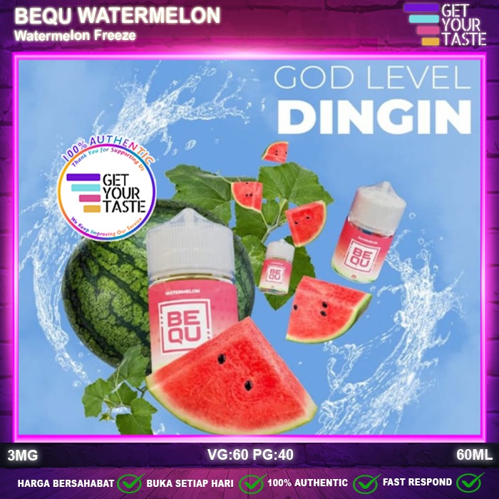 Jual Liquid Bequ Watermelon 60ML BEKU by Poda x Ray Vapor x FVS ...
