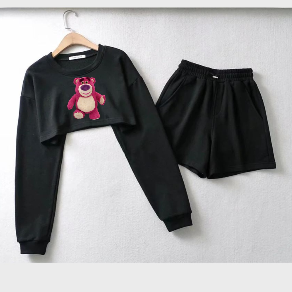 Jual Choice Ali - One Set Crop Anak Perempuan Kaos Crop Lengan Dan ...