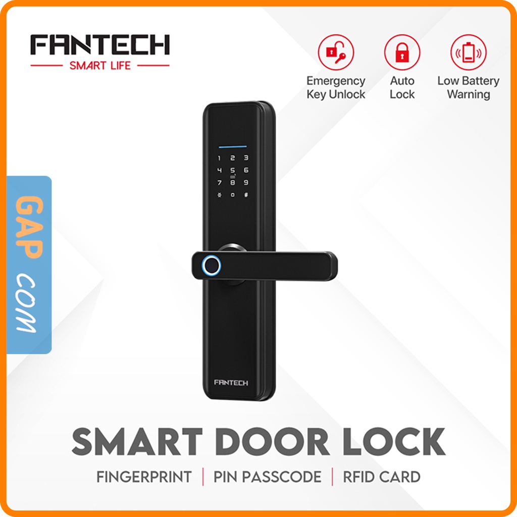 Jual Smart Door Lock Finger Print Control Sensor RFID iOS Android ...
