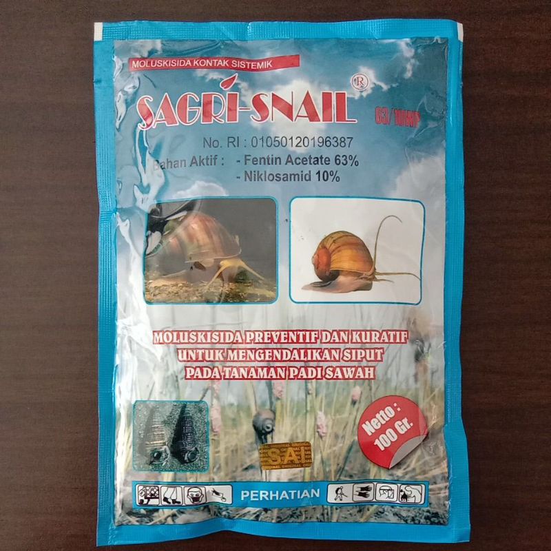 Jual SAGRI SNAIL 63/10WP INSEKTISIDA UNTUK MENGENDALIKAN HAMA KEONG ...