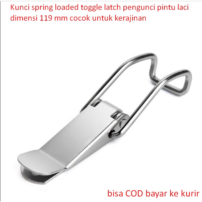 Jual Kunci spring loaded toggle latch pengunci pintu laci dimensi 119 ...