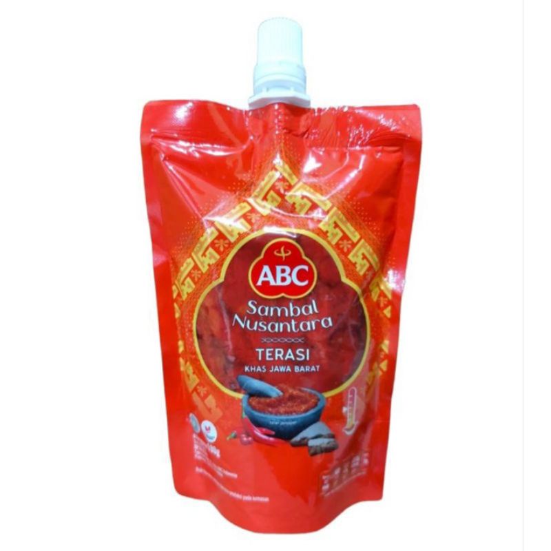 Jual ABC Sambal Terasi Kemasan Baru Pouch 180 gr | Shopee Indonesia