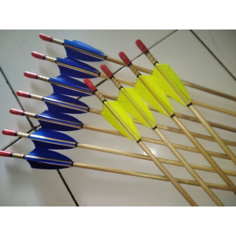 Jual Arrow bambu petung bulu kalkun nock fase shooting insert | Shopee ...