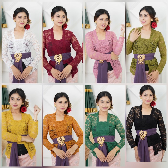 Jual Kebaya brokat modern cantik pakaian adat bali wanita | Shopee ...