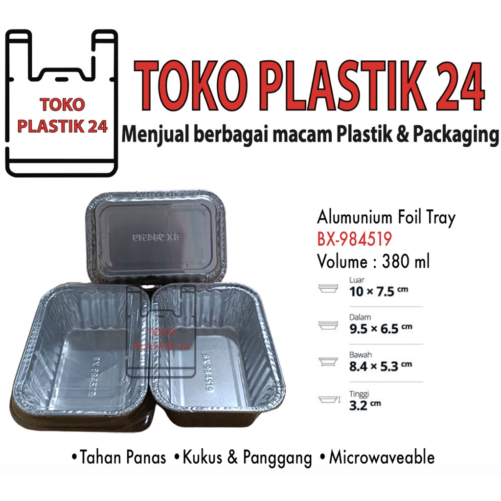 Jual 1. ALUMUNIUM FOIL CUP / TRAY BX 984519 (10pcs) | Shopee Indonesia