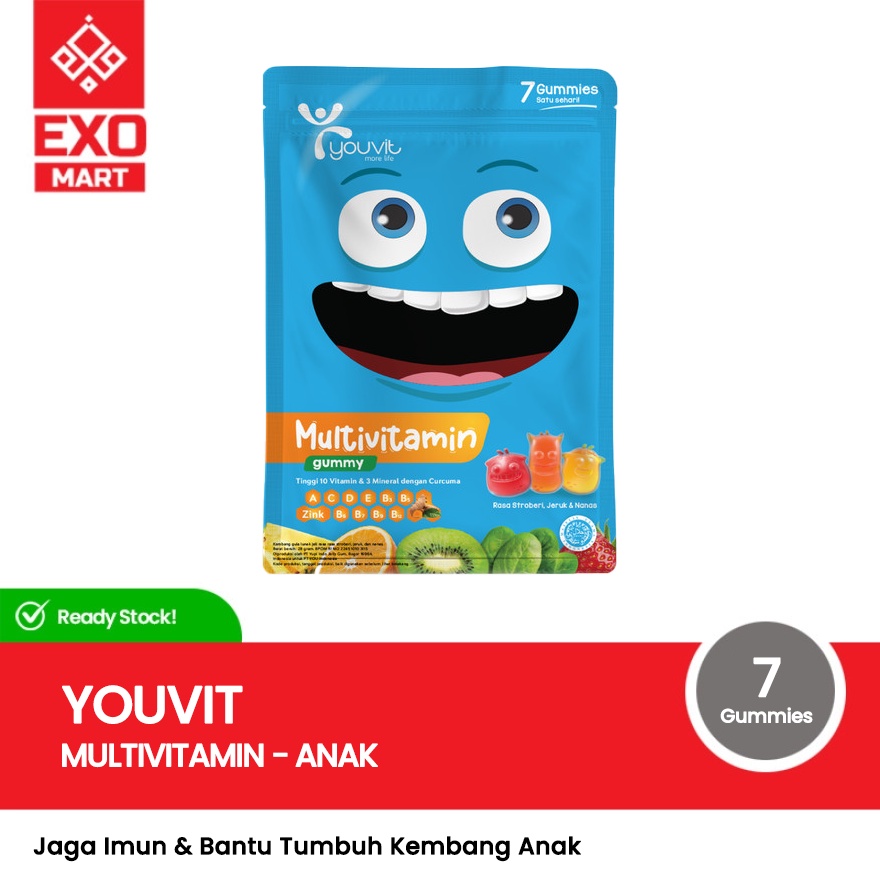 Jual YOUVIT - MULTIVITAMIN Anak Gummy 7 Gummies | Shopee Indonesia