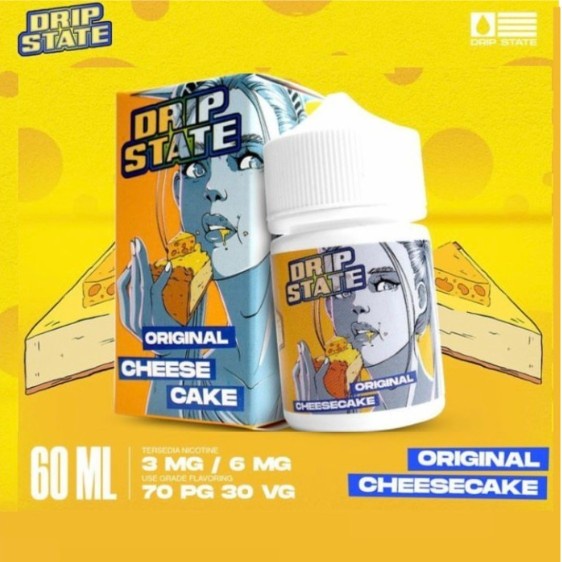 Jual DRIP STATE ORIGINAL CHEESECAKE LIQUID 60ML 3MG 6MG BY DRIP STATE ...