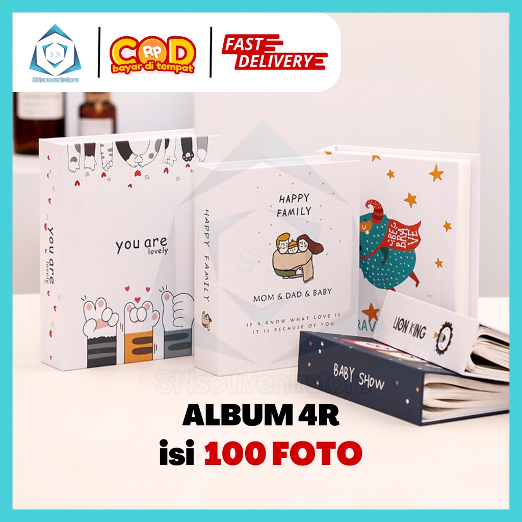 Jual Buku Album Foto Polaroid 4R Murah ALBUM FOTO ISI 100 Pcs / ALBUM ...