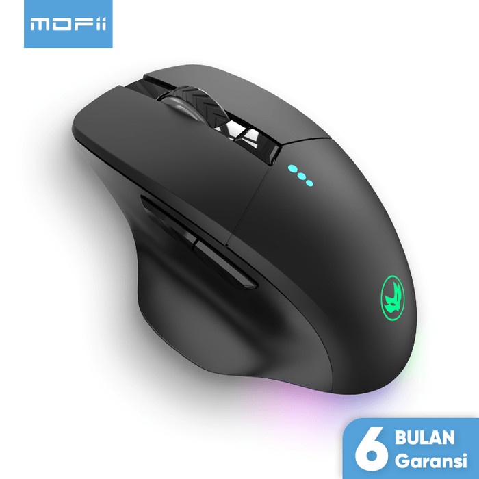 Jual Moga Mofii Gaming Mouse Wireless Rechargeable Baterai 1600Dpi Led Rgb Light | Shopee Indonesia