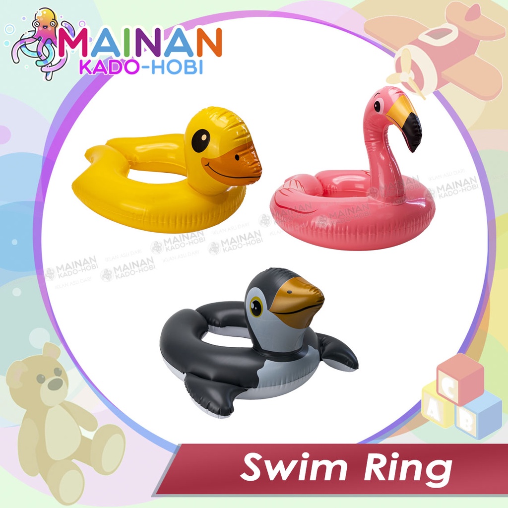 Jual MAINAN HADIAH BAN PELAMPUNG RENANG ANAK KARAKTER ANIMAL SPLIT RING ...