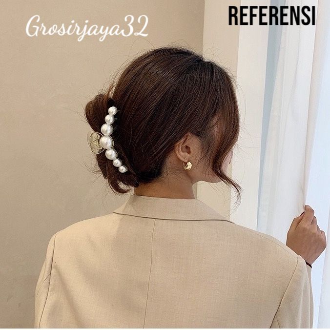 Jual Jepit Rambut DELISA Salon Mutiara 10.5cm Impor Jedai Mutiara Korea ...