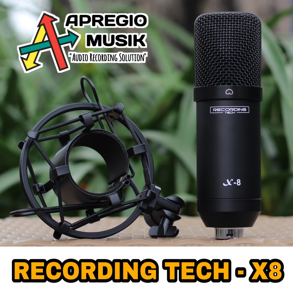 Jual Recording Tech X8 X-8 Mic XLR Condenser Microphone ORIGINAL ...