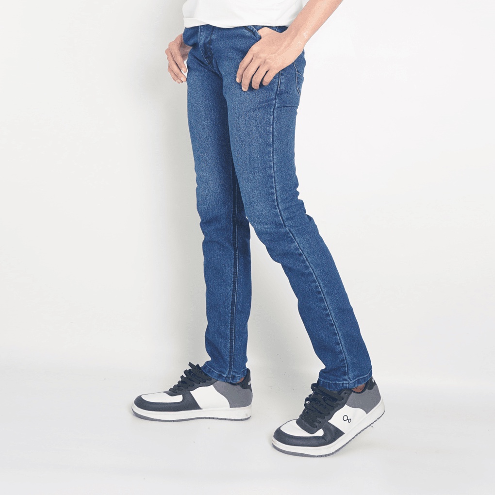 Jual CLOVERFIELD - Celana Jeans Panjang Pria Cowok Jumbo Slim Fit Big ...