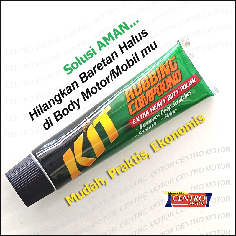 Jual Penghilang baret penghalus pengkilat KIT RUBBING COMPOUND 60gram ...