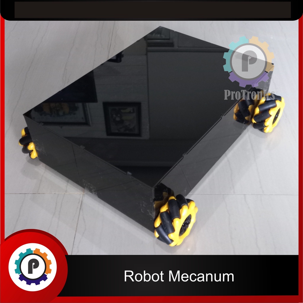 Jual Body Frame Robot Mecanum Wheel Omnidirectional Full Set | Shopee ...