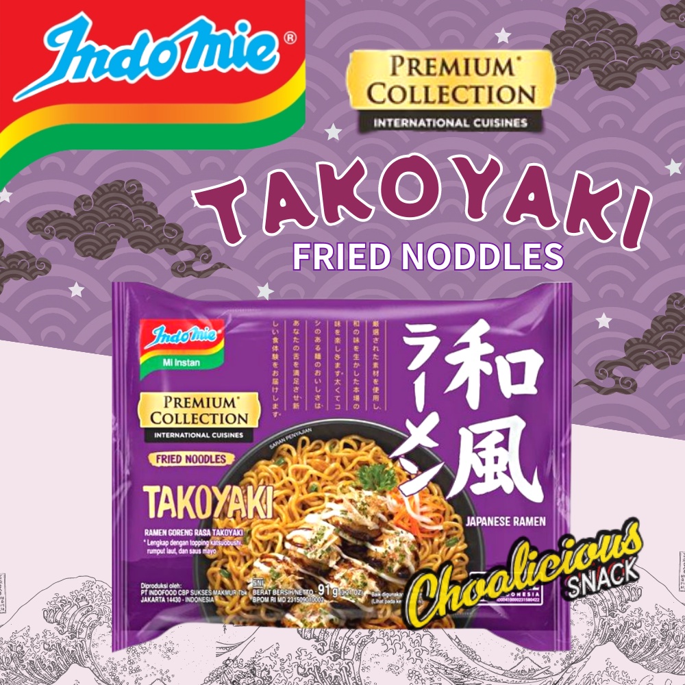 Jual INDOMIE Japanese Takoyaki Mie Instan Goreng @91 gram | Shopee ...