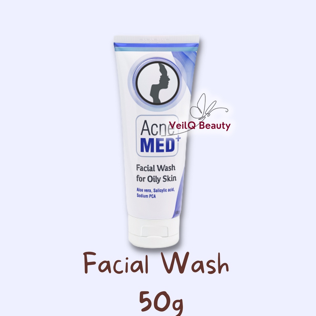 Jual Acne Med Facial Wash for Oily Skin Blemish Spot Care Gel CC Day ...