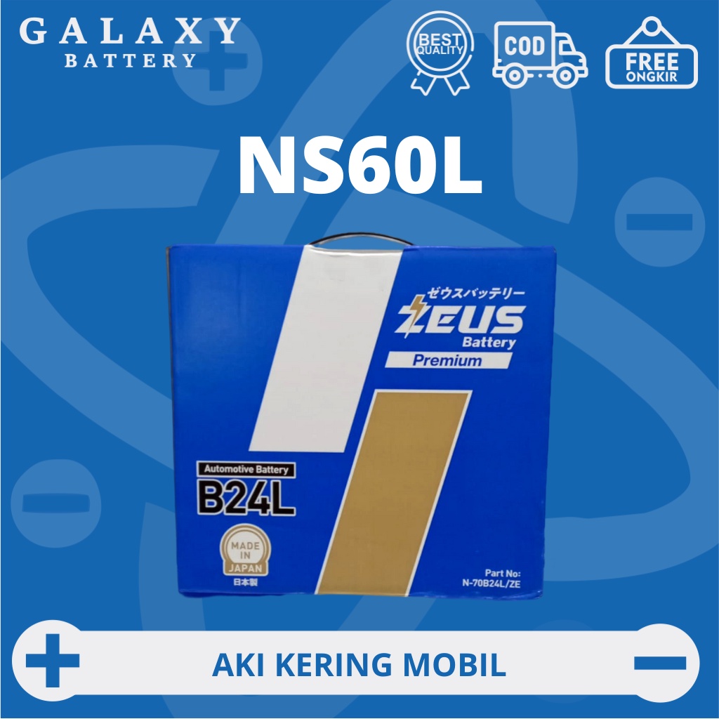 Jual Aki Mobil NISSAN MARCH NS60L ZEUS Accu Kering / MF | Shopee Indonesia