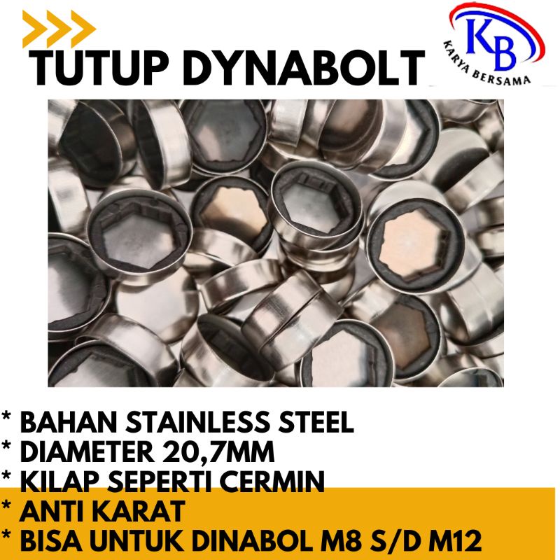 Jual cover tutup topi baut dinabol (dynabolt plendes tiang railing ...