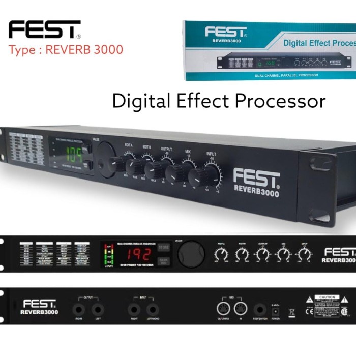 Jual Effect Vocal Fest Reverb 3000 Reverb3000 Efect Vocal Garansi ...