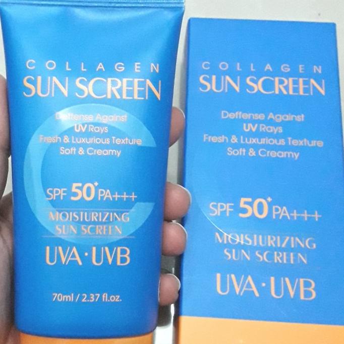 Jual 3W CLINIC Collagen Sun Screen SPF 50+ PA+++ 70 ml | Shopee Indonesia