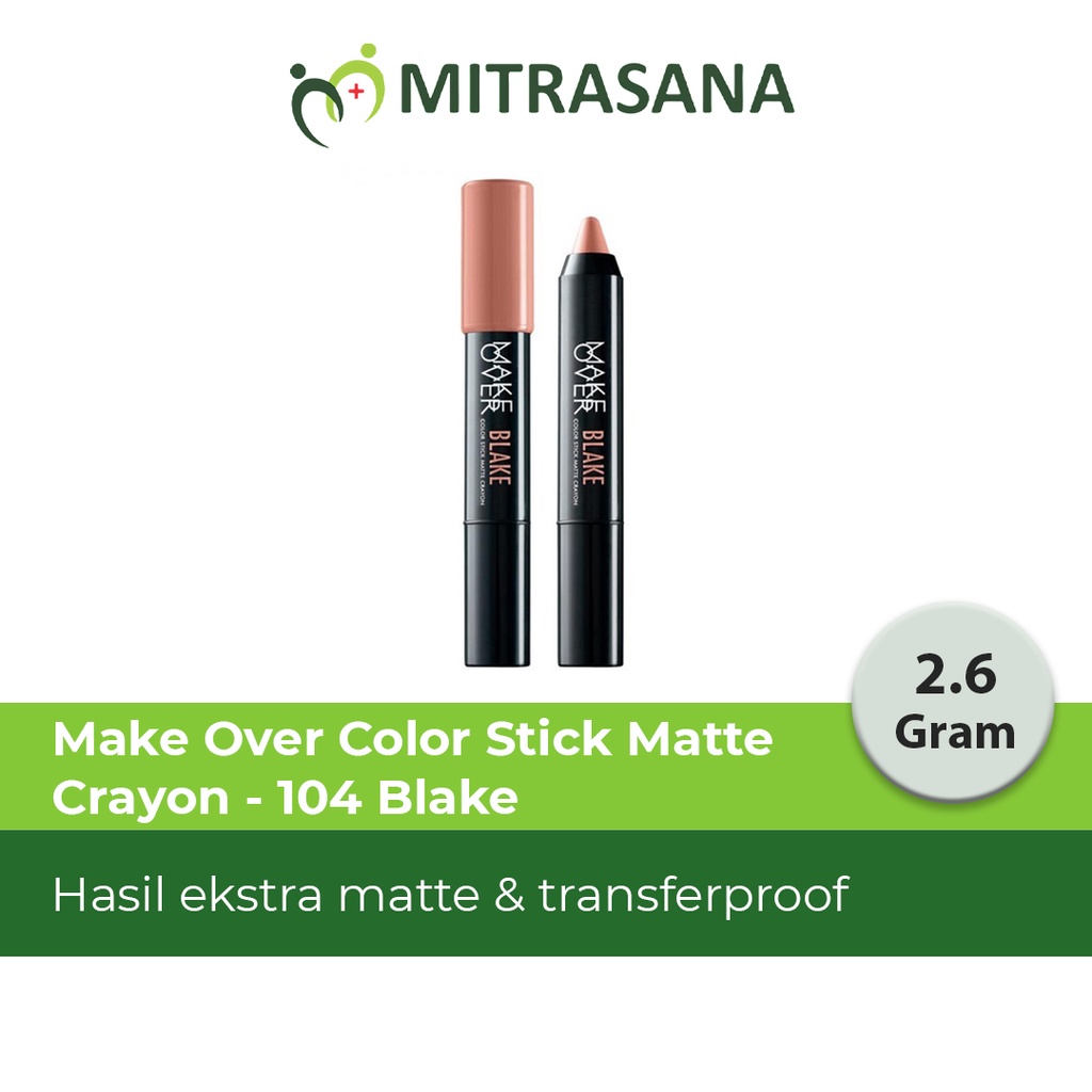 Jual Make Over Color Stick Matte Crayon 2.6 G - Lipstick Matte Blake ...