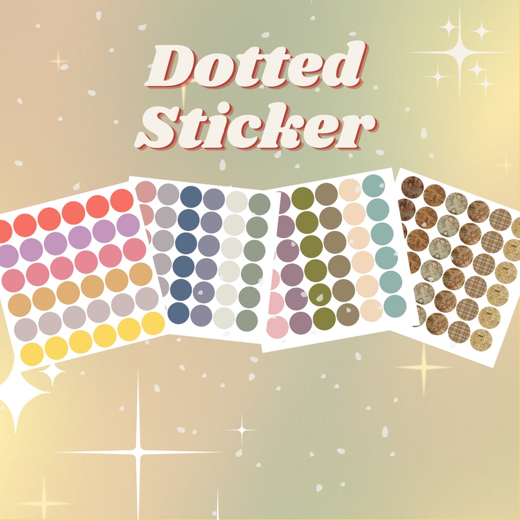 Jual DOTTED STICKER/ STIKER BULAT WARNA WARNI/ SMALL BASIC CIRCLE ...