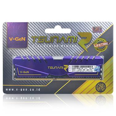 Jual RAM DDR4 V-GeN TSUNAMI R 8GB 2666MHz SINGLE RAM GAMING OVERCLOCK OC suk05 | Shopee Indonesia