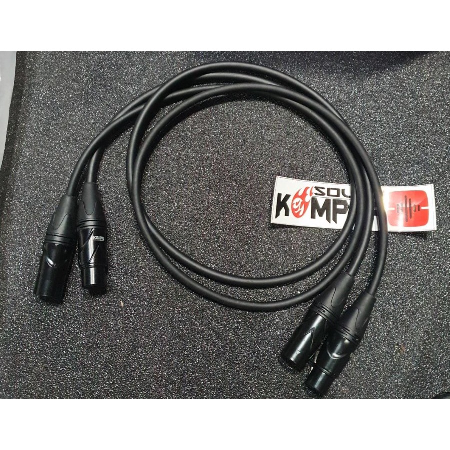 Jual KABEL INPUT / KABEL MIC ODEON JACK XLR MALE TO XLR FEMALE 15-30 ...
