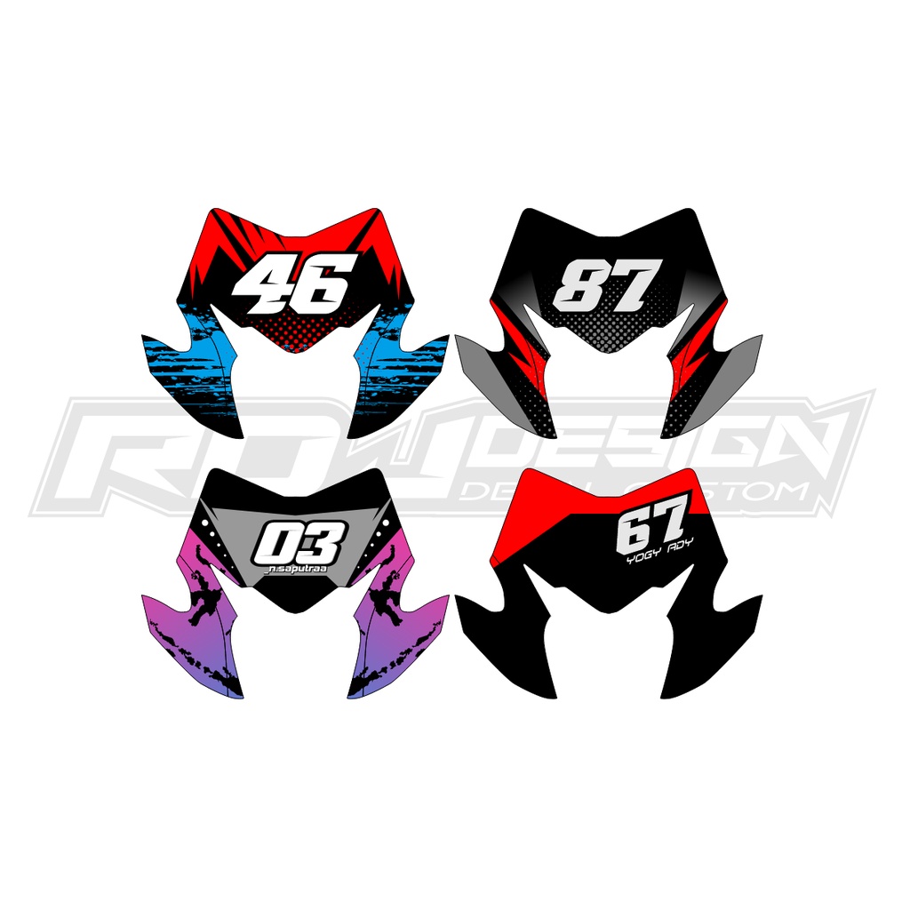 Jual DECAL STICKER PAPAN LAMPU CRF 150 L (001) BATOK 2017 2018 2019 ...