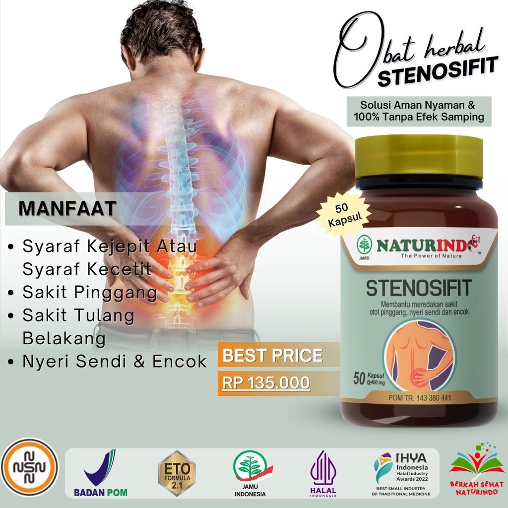 Jual Obat Syaraf Kejepit Sakit Pinggang Sakit Tulang Belakang Encok ...