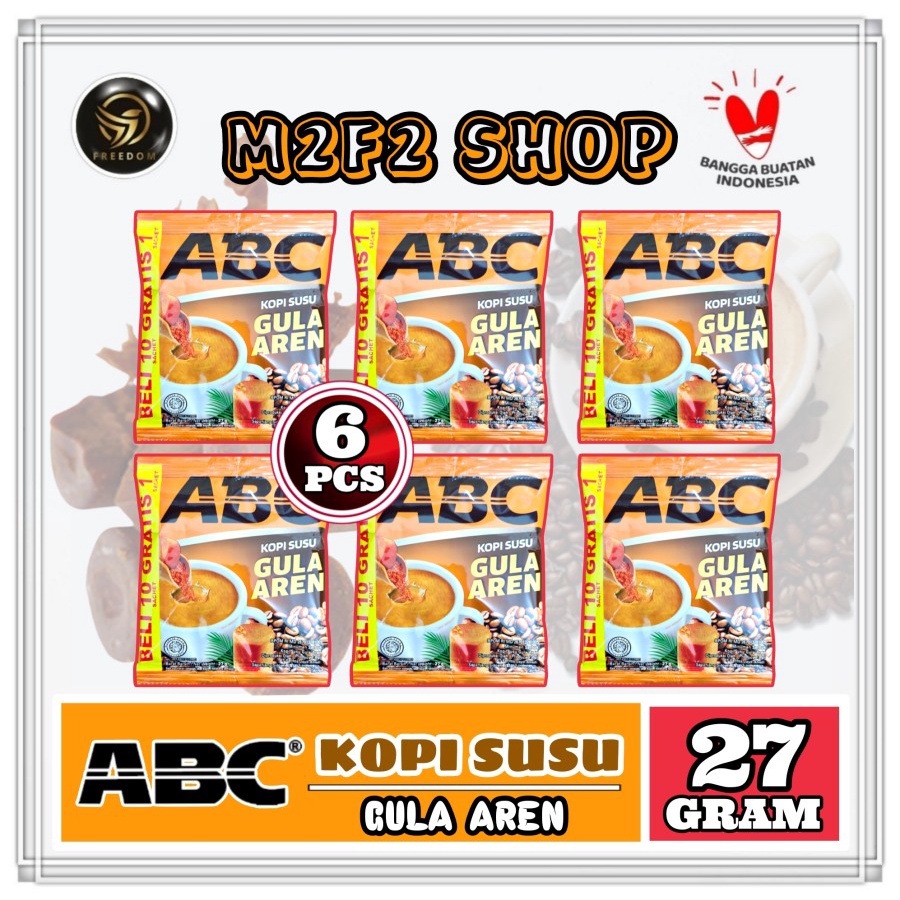 Jual ABC Kopi Susu dan Gula Aren Sachet - 27 gr (Kemasan 6 Pcs ...