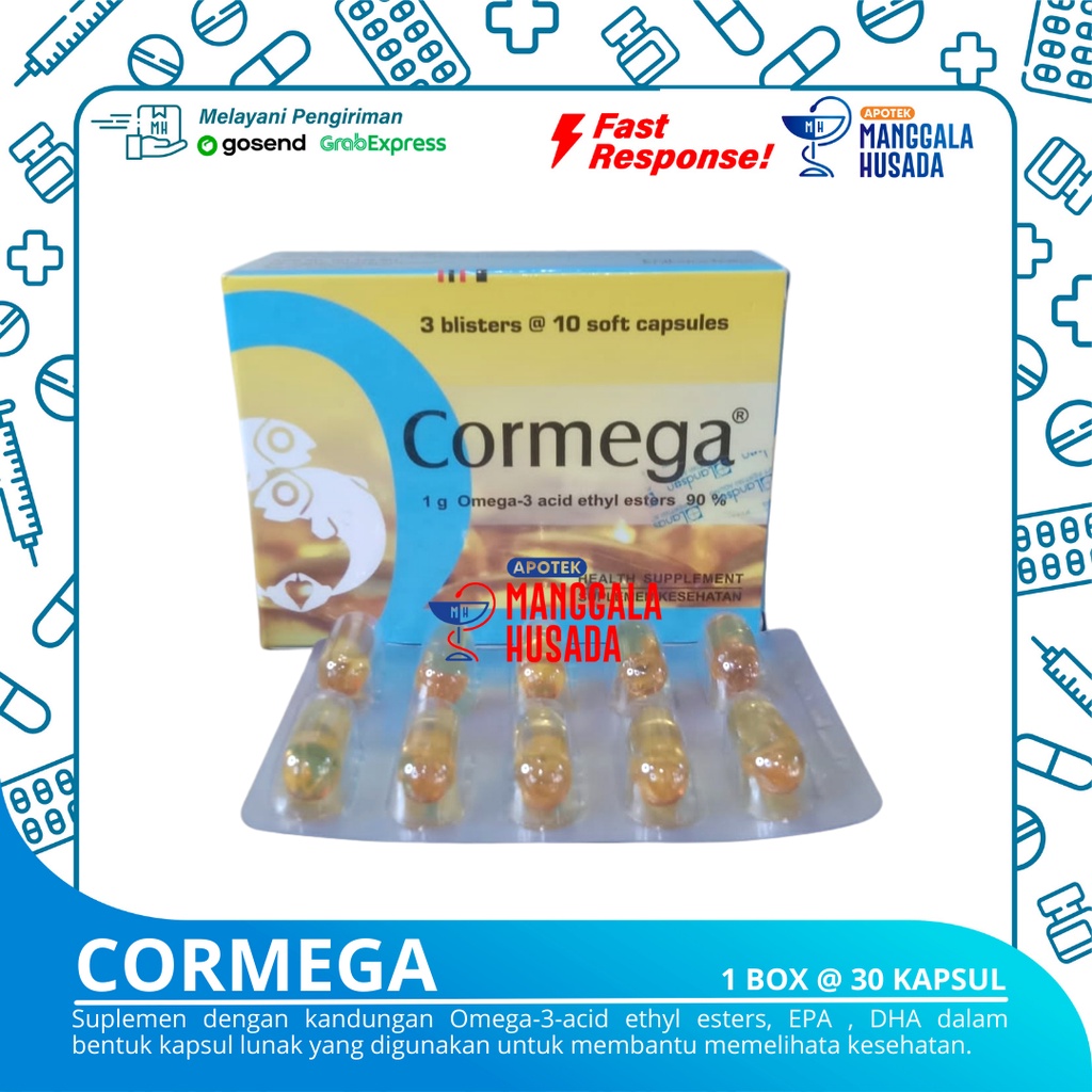 Jual CORMEGA OMEGA 3 PER BOX @ 30 KAPSUL | Shopee Indonesia