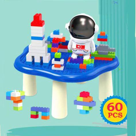 Jual [JUALSERBAADA18](678_16) Susun Astronot 60pcs Cartoon Meja Susun ...