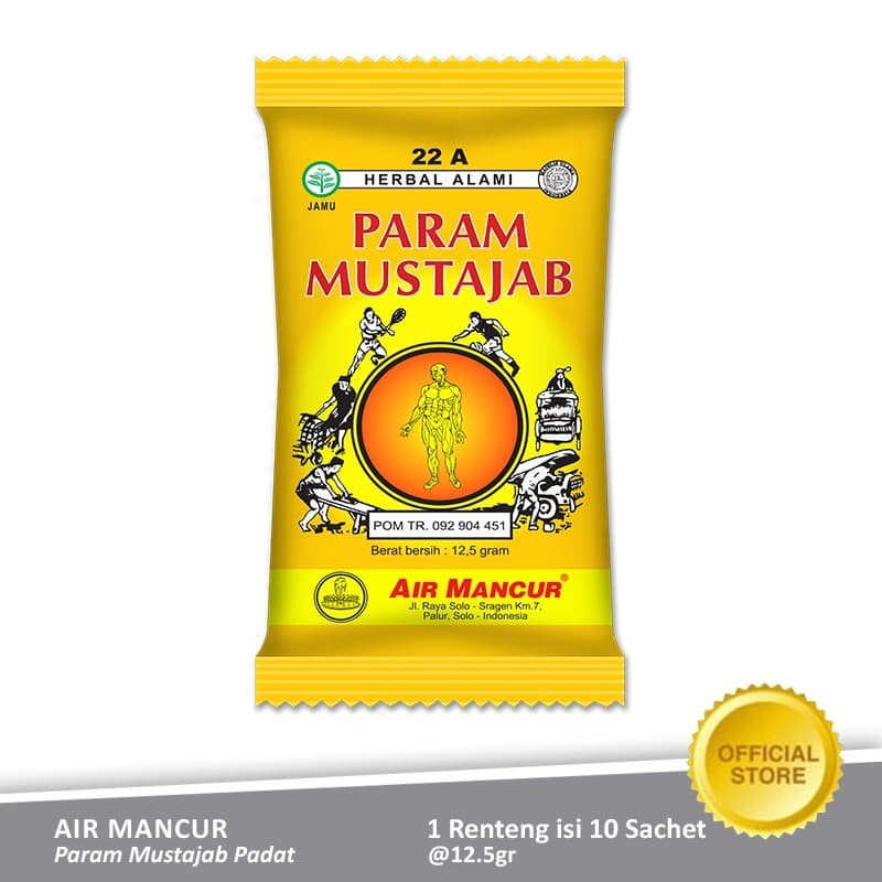 Jual Param Param Mustajab ( jamu pegal encok memar 10x12.5gr Renteng ...