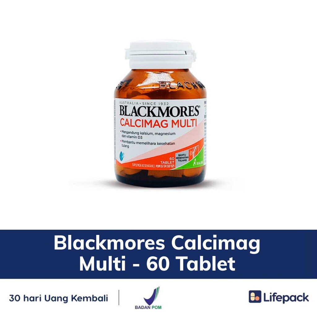 Jual Blackmores Calcimag Multi - 60 Tablet - LIFEPACK | Shopee Indonesia