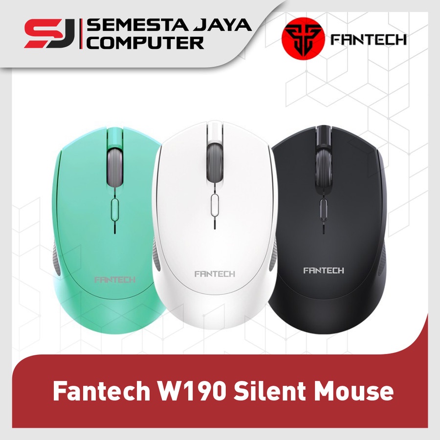 Jual Fantech W190 Silent Mouse Bluetooth Wireless | Shopee Indonesia
