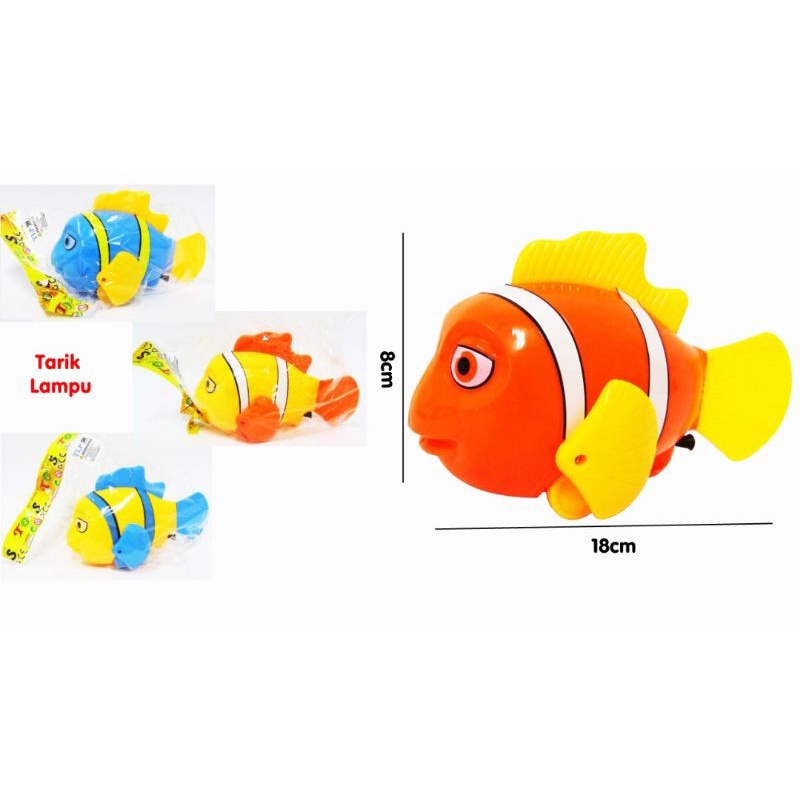 Jual Mainan Anak Ikan Nemo Lucu Tarik Jalan Dan Lampu | Shopee Indonesia