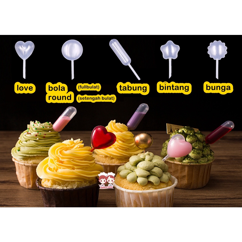 Jual Plastik Pipet Infuser Makanan Cake Cupcake Dessert 4ml / 10 PCS ...