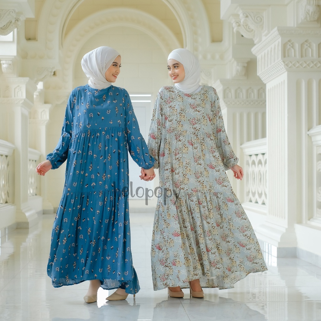 Jual Gamis Busui Friendly Bukaan Samping Kanan Kiri Layer | Long Dress ...