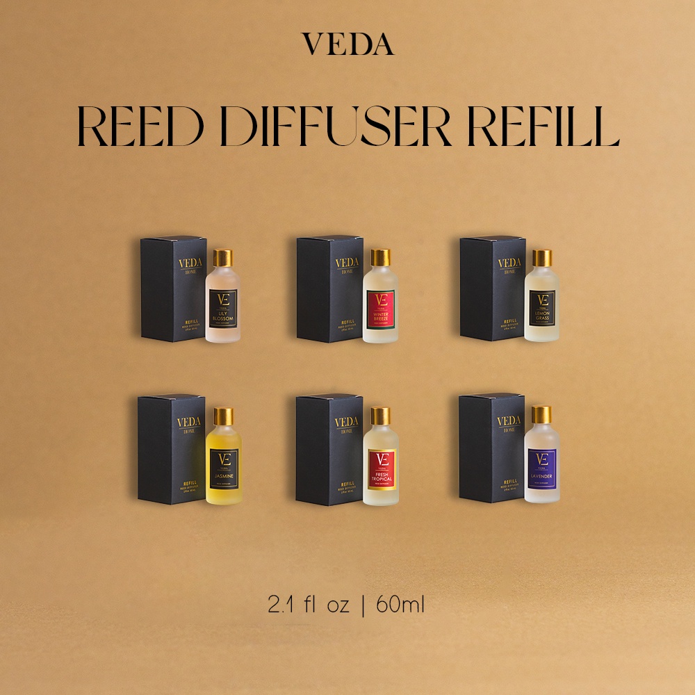 Jual Veda Reed Diffuser Refill Cairan Isi Ulang 60ML Pengharum Pewangi ...