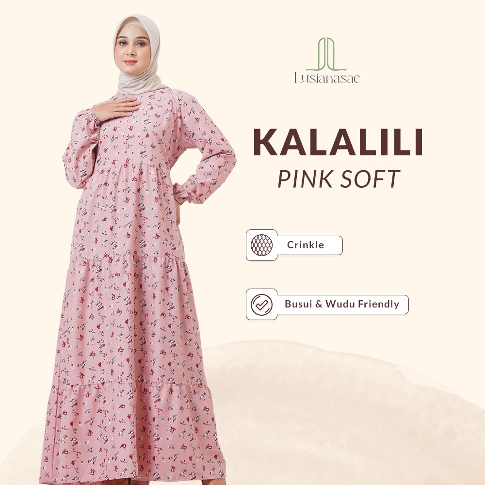 Jual Kalalili Dress Busui Wanita bahan crinkle soft premium Size M dan ...