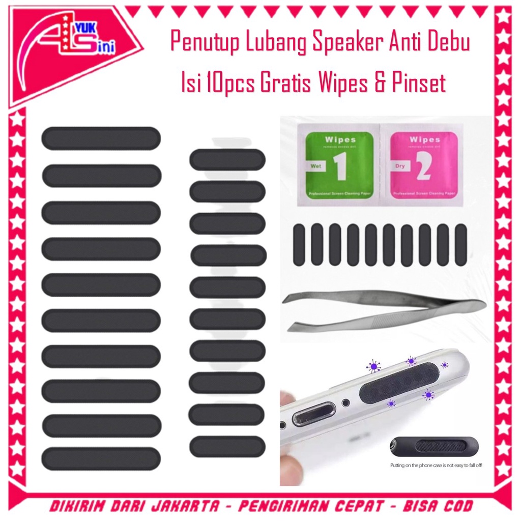Jual AS STIKER PENUTUP LUBANG SPEAKER ANTI DEBU ISI 10 PCS STICKER ...