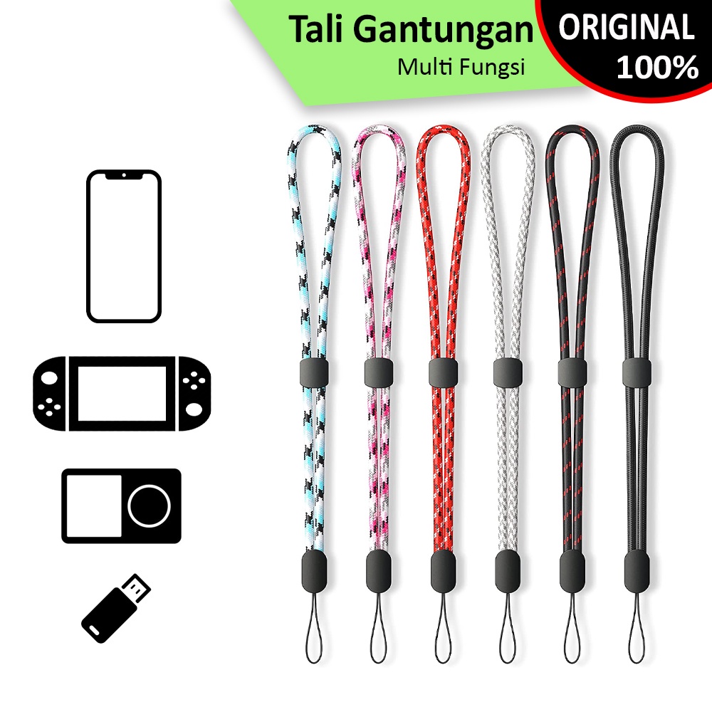 Jual Tali Gantungan HP Paracord Wrist Strap Handphone Keychain Kamera ...