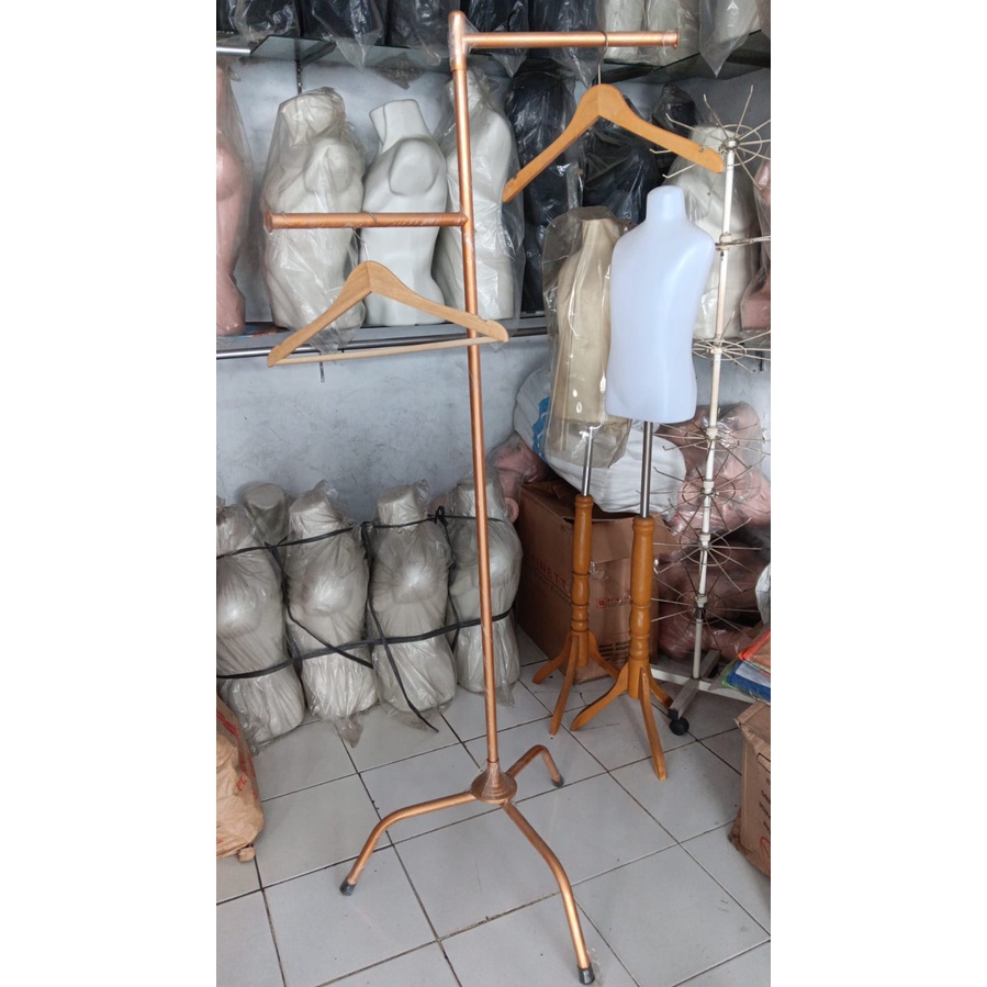 Jual GAWANG 2 ARAH GOLD - gantungan baju - gawangan gold 2 arah - rak ...