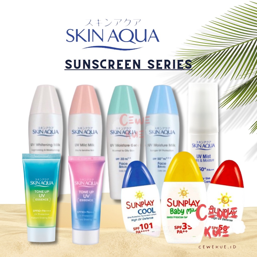 Jual SKIN AQUA UV Sunscreen Series 40gr Moisture Milk | SKINAQUA UV ...